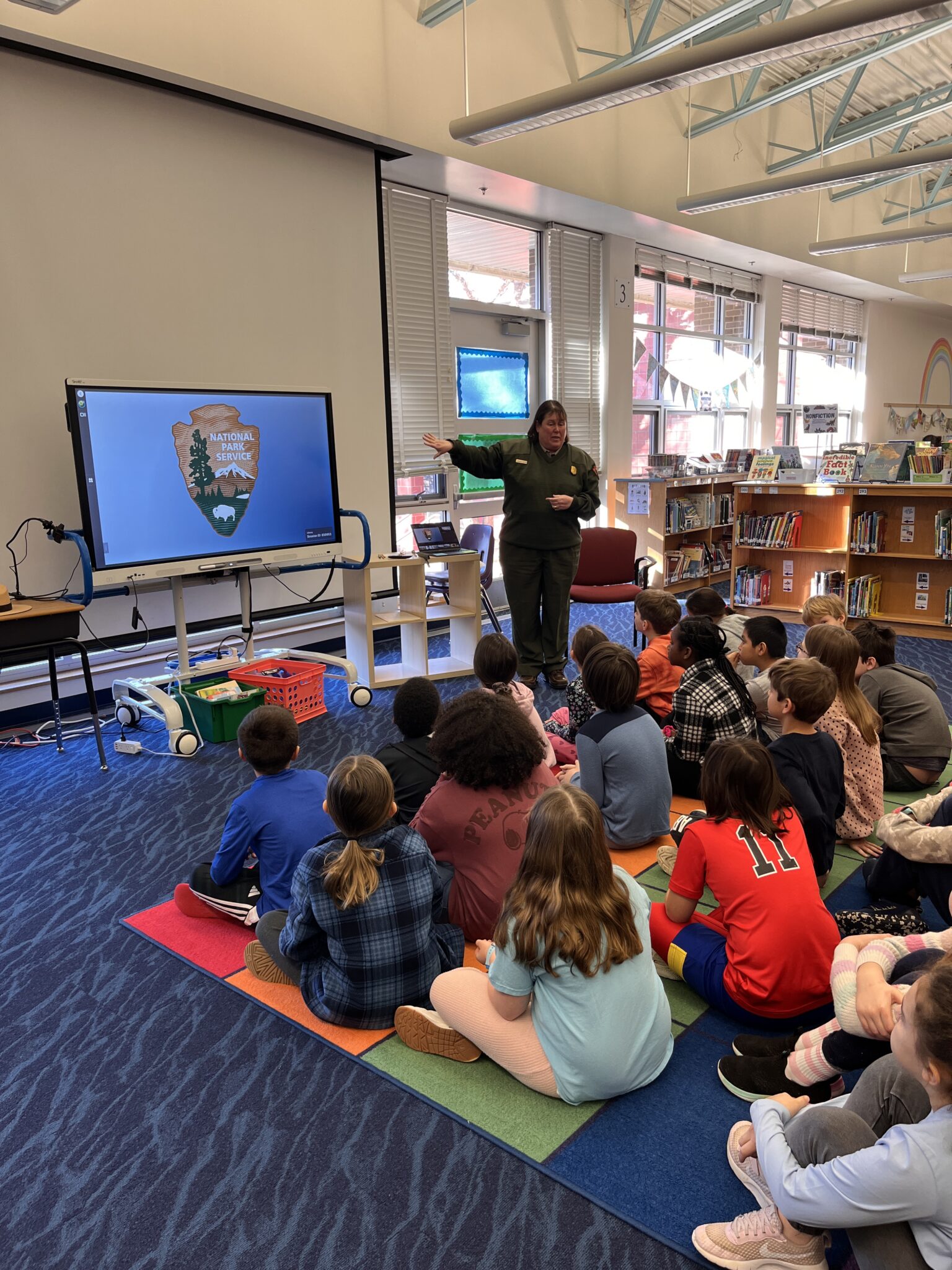 National Park Ranger visits 4th grade! - Glebe